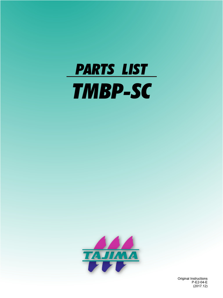 Tajima TMBP - 2018 - 09 | PDF | Screw | Metalworking