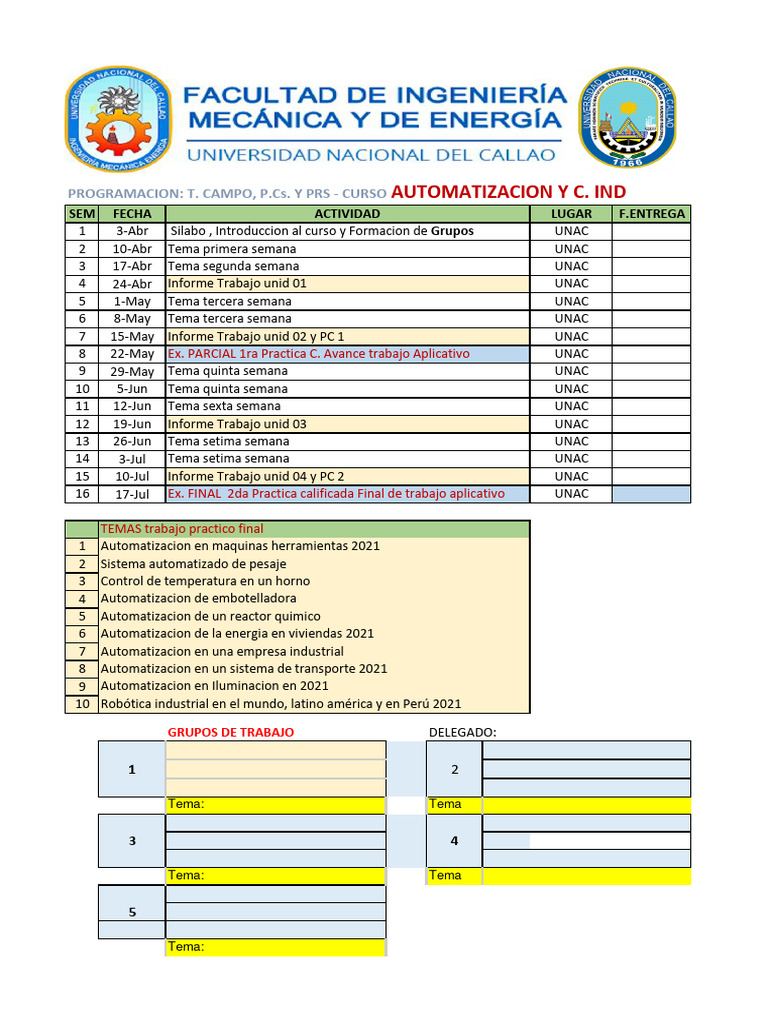 Aci 23a - Programa Lab, Temas | PDF | Tecnología