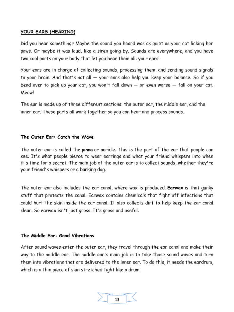 Ears | Download Free PDF | Human Nose | Ear