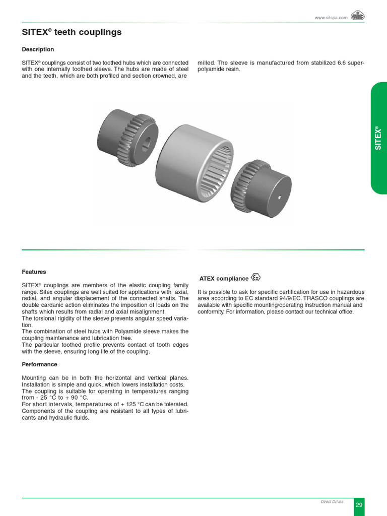 SITEX-couplings | Download Free PDF | Mechanics | Machines