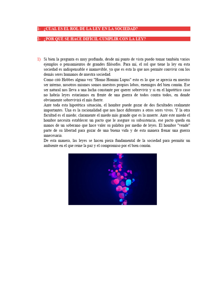 Cuál Es El Rol de La Ley en La Sociedad | PDF | Ciencias sociales ...