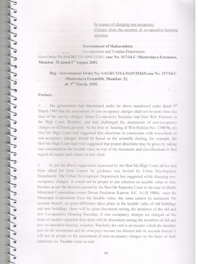 Non Occupancy Charges (Eng) | PDF