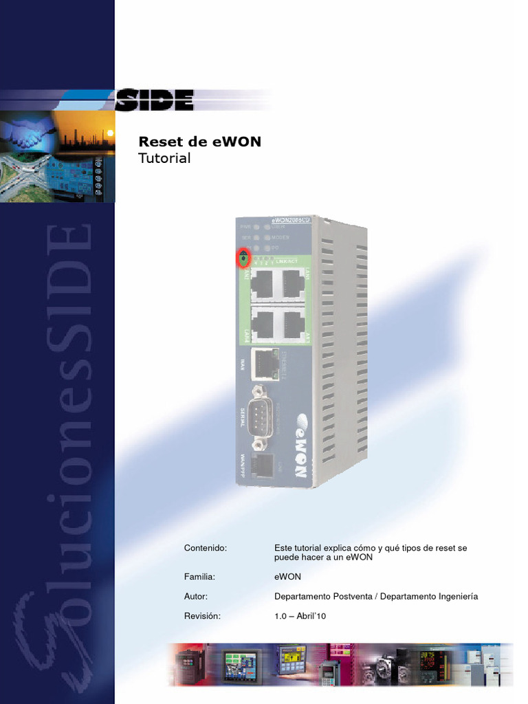 Infoplc Net Reset eWON V1.0 | PDF | Diodo emisor de luz | Informática