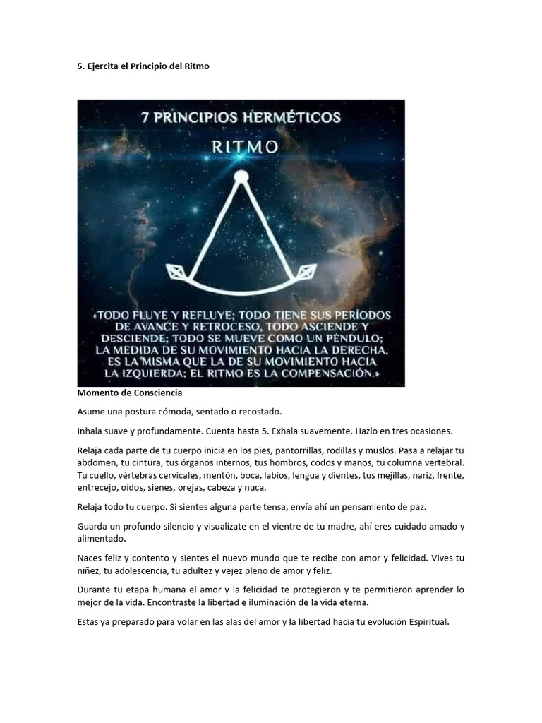 Ejercita El Principio Del Ritmo | PDF