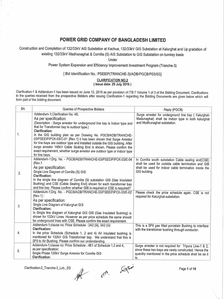 Clarification 2 Addendum 2 | PDF