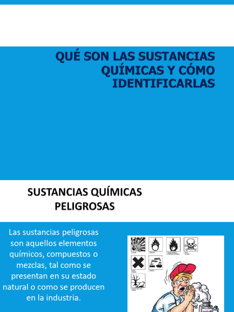 Identificacion Sustancias Quimicas | PDF | Toxicidad | Sustancias químicas