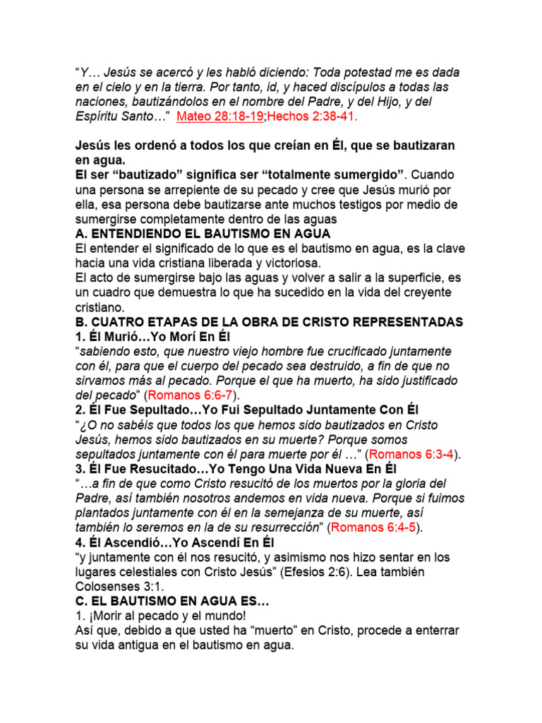 Bautizo A | PDF | Bautismo | Cristo (título)