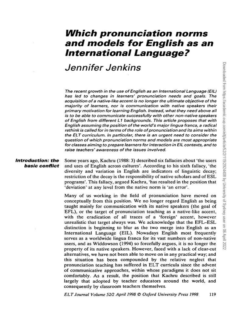 4b Jenkins J Which Pronunciation Norms and Models For English As An ...