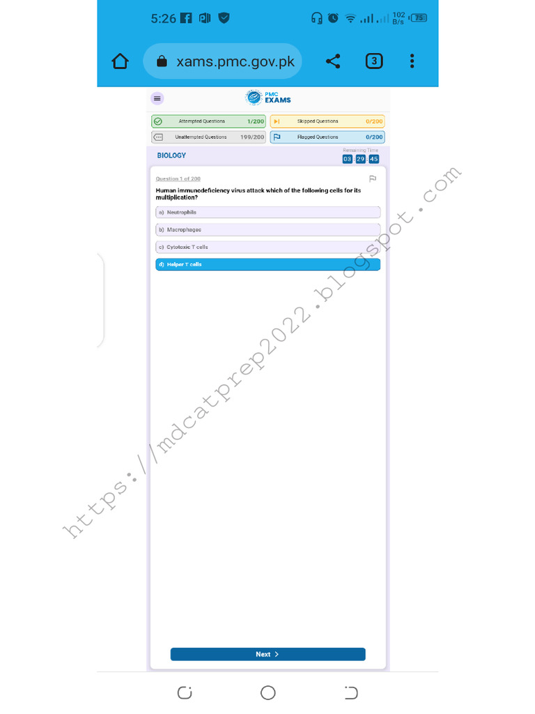 PMC Practice Test 1 (2022) | PDF