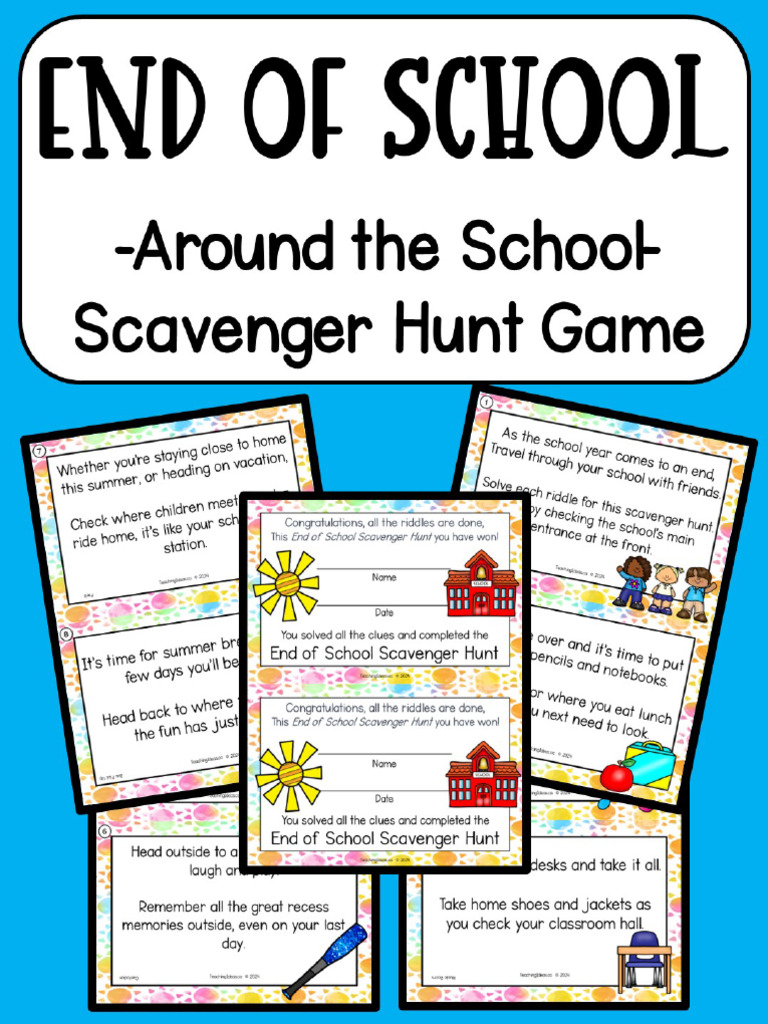 Free End of The Year Scavenger Hunt | PDF | Cyberspace