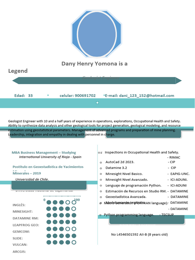 Dany Henry Yomona Is A Legend | PDF | Geology | Data Mining