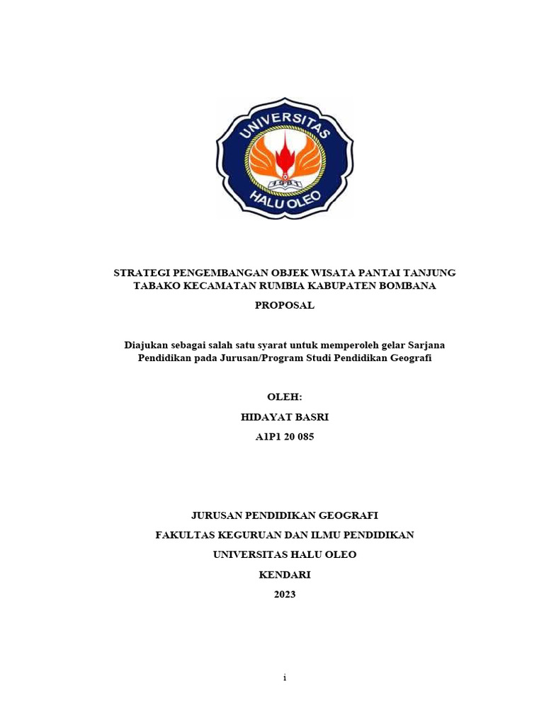 Strategi Pengembangan Pantai Tanjung Tabako | PDF