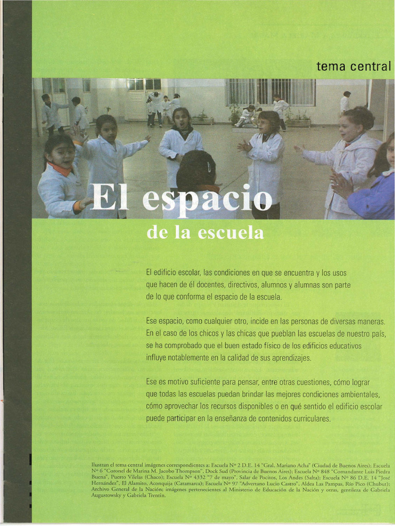 G 9-11 Castro. La Escuela Como Espacio Propio. El Monitor | PDF | Escuelas | Salón de clases