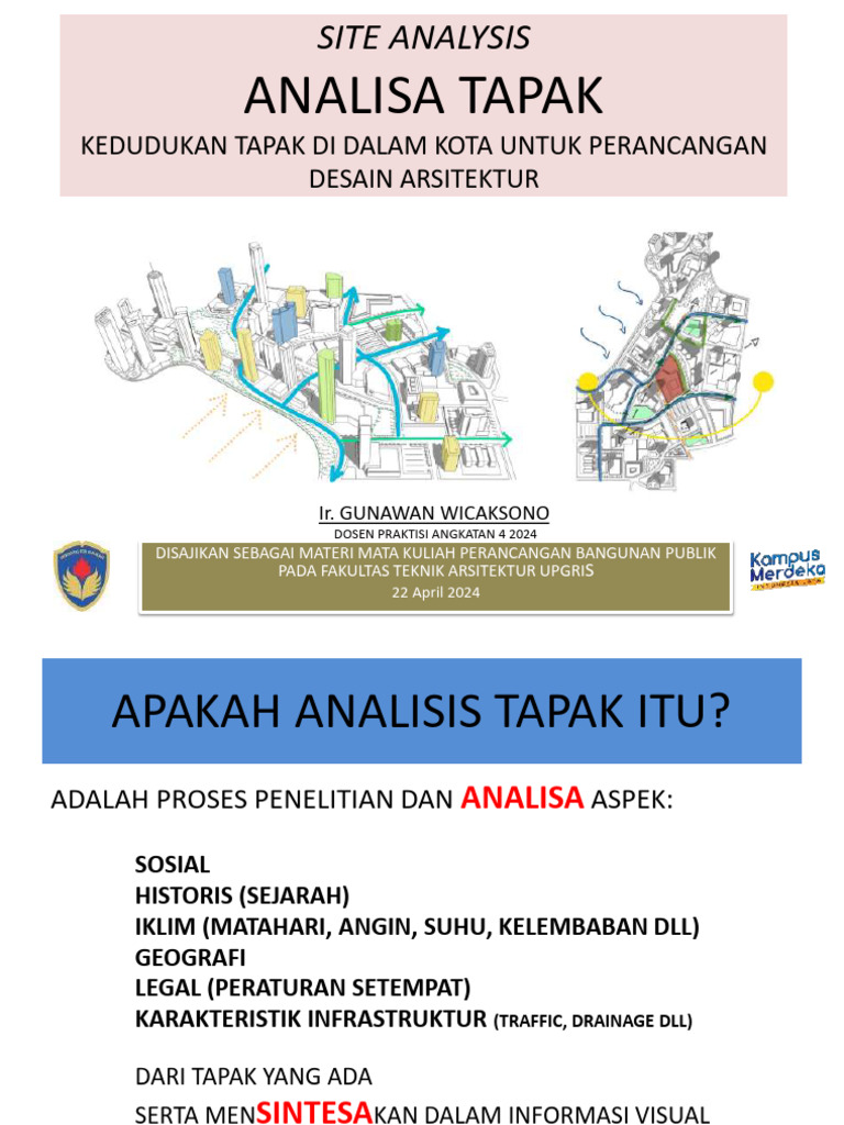 Analisis Tapak untuk Desain Arsitektur | PDF