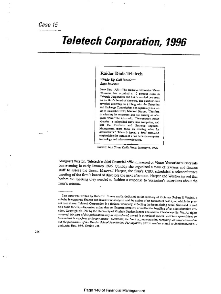 12 - Case - Teletech Case | PDF