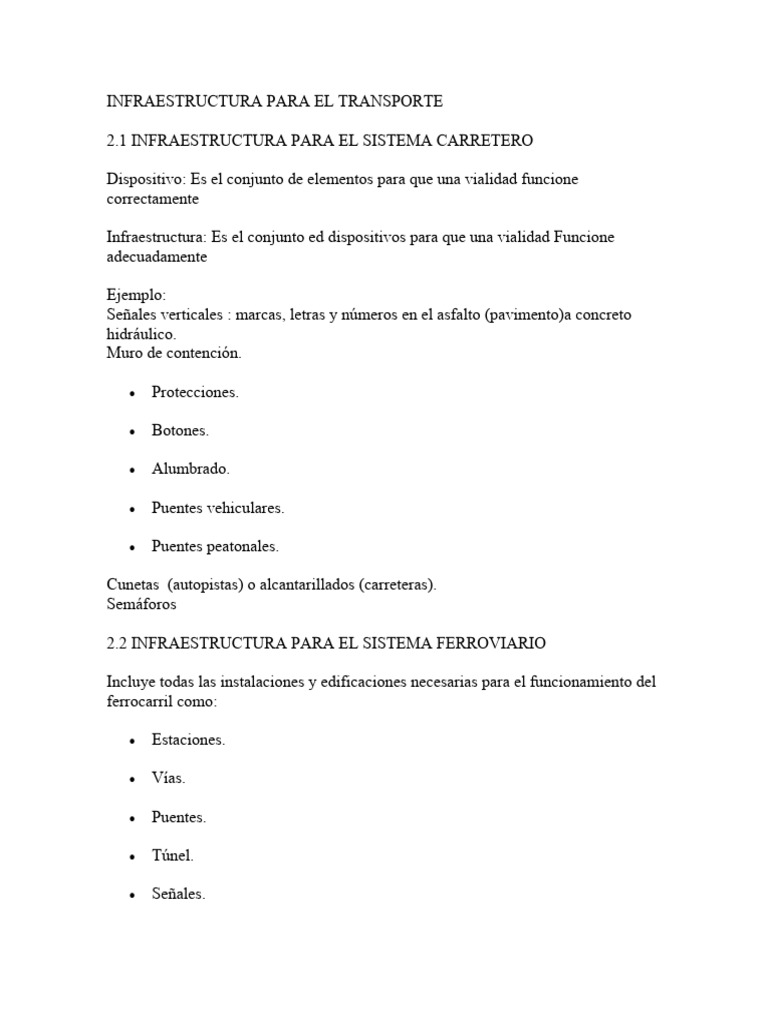 INFRAESTRUCTURA | PDF | Transporte ferroviario | Pista