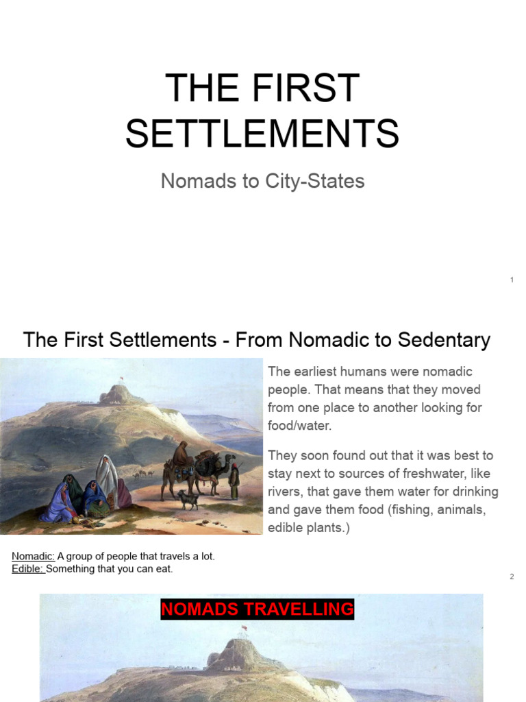 First Settlements | Download Free PDF | Nomad | Civilization