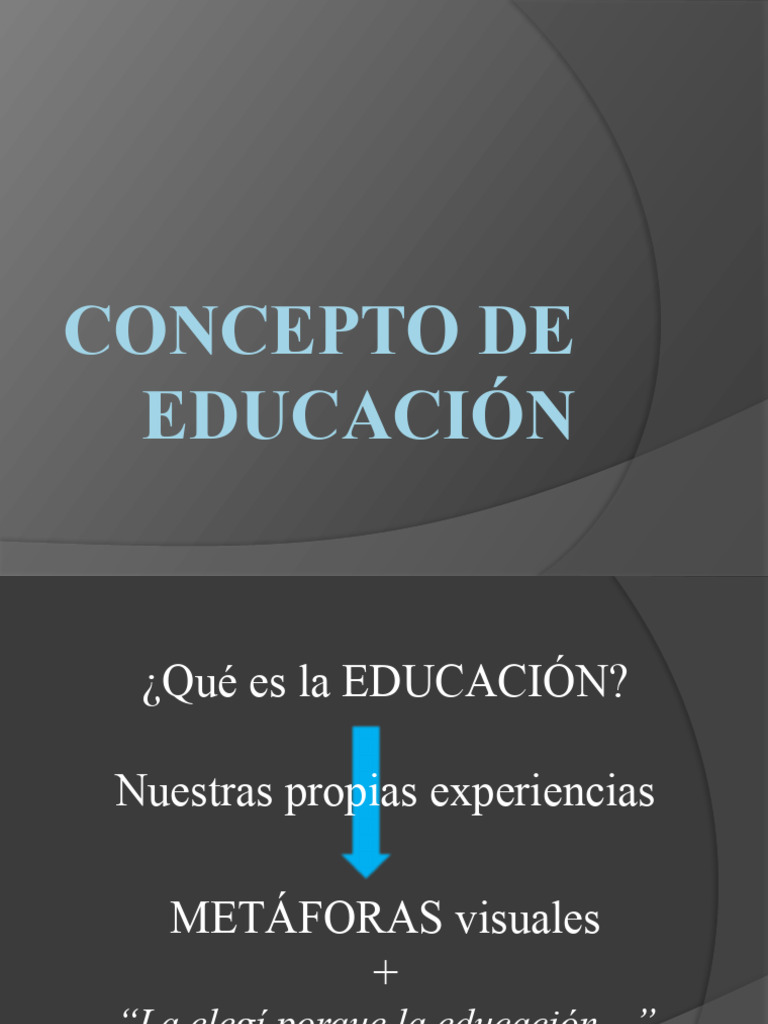 Concepto de Educacion 2023 | Descargar gratis PDF | Pensamiento | Concepto