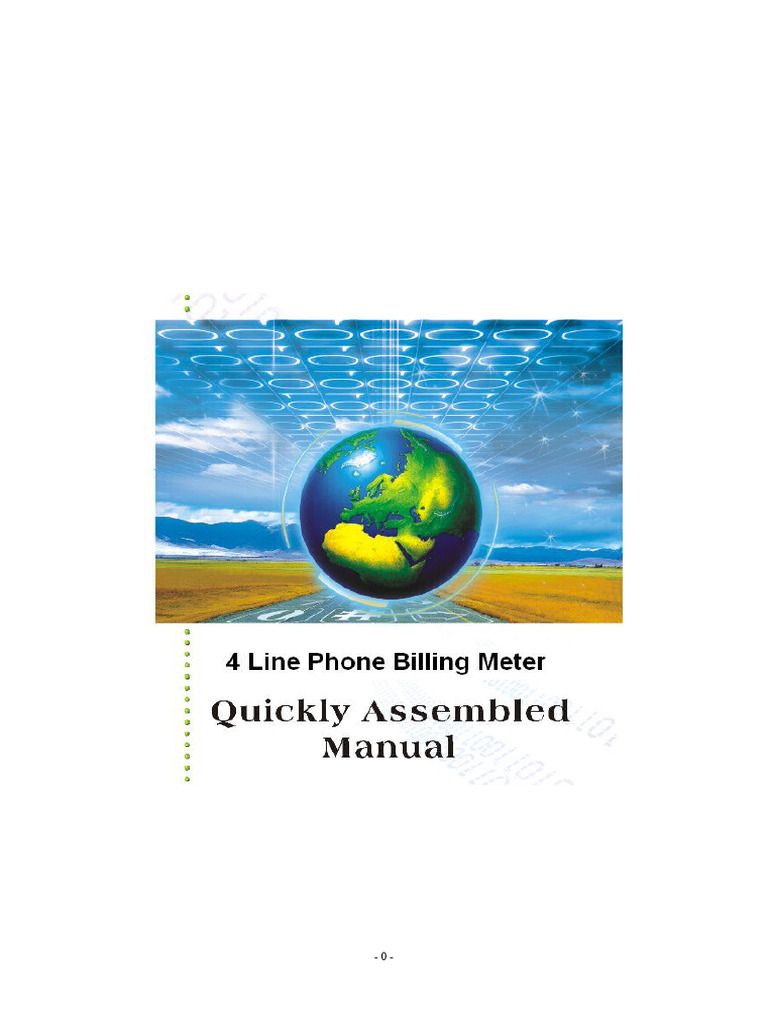 4 Line Phone Billing Meter Guide For Set-Up | PDF | Computer Hardware ...