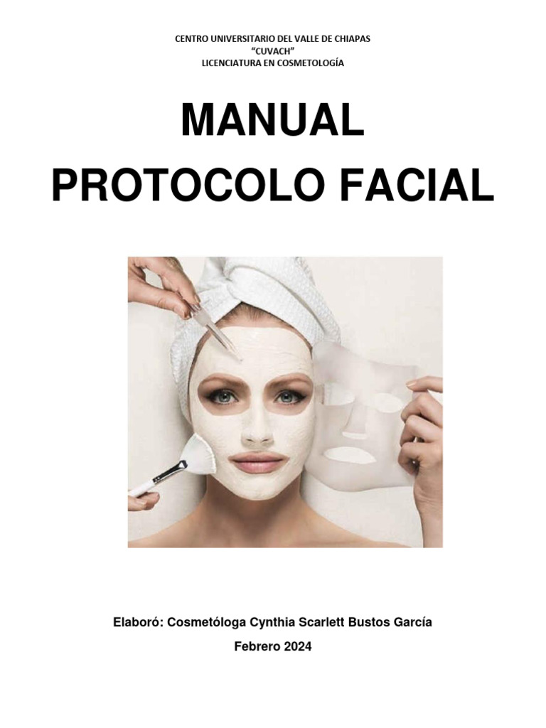 Manual Protocolo Facial | PDF | Productos cosméticos | Piel
