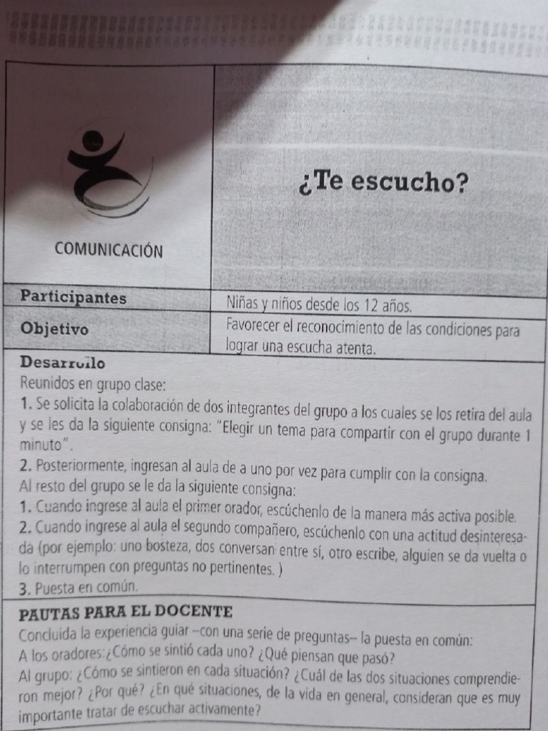 ¿ Te escucho--1 | PDF