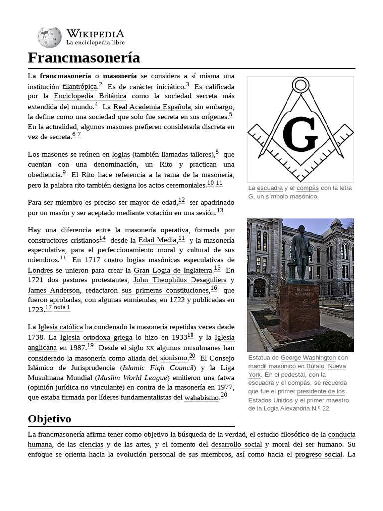 Francmasonería | PDF | Masonería