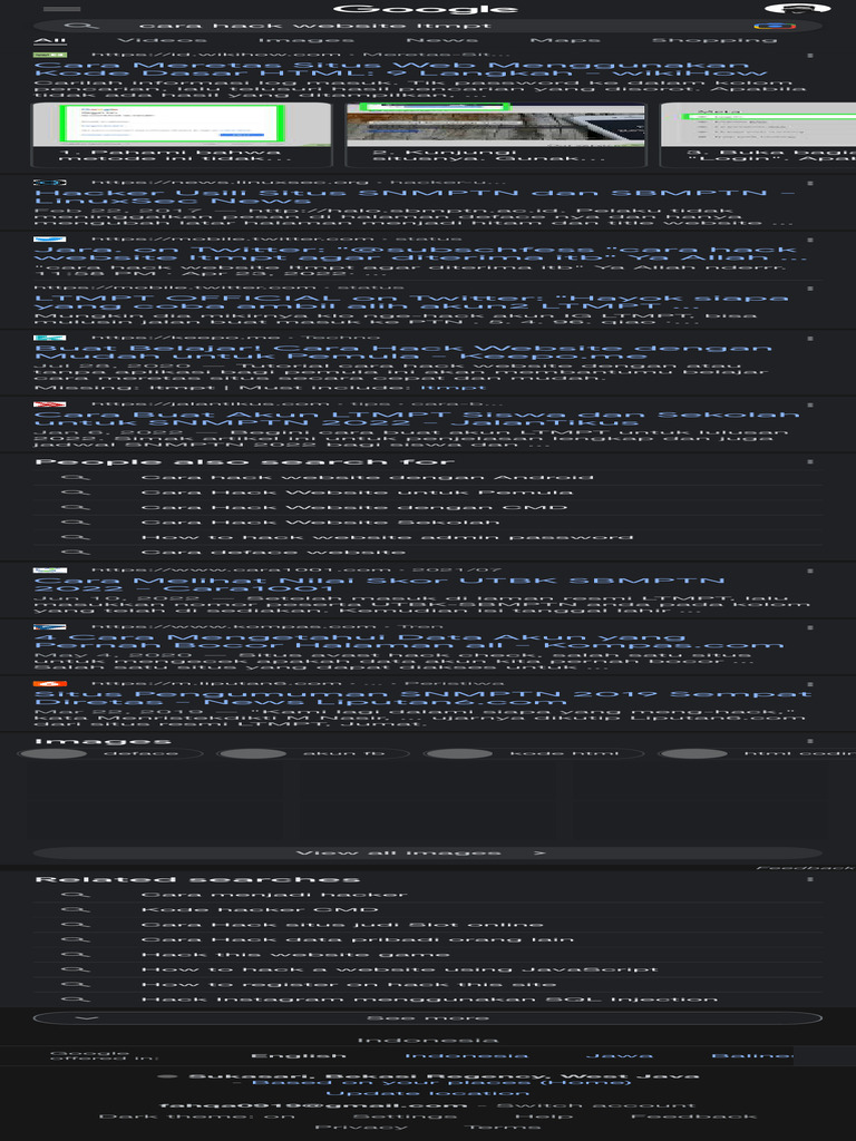 Cara Hack Website LTMPT - Google Search | PDF | Komputer