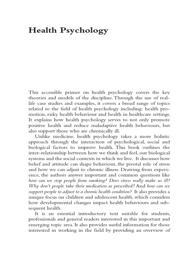 Previewpdf | PDF | Health Psychology | Qualitative Research