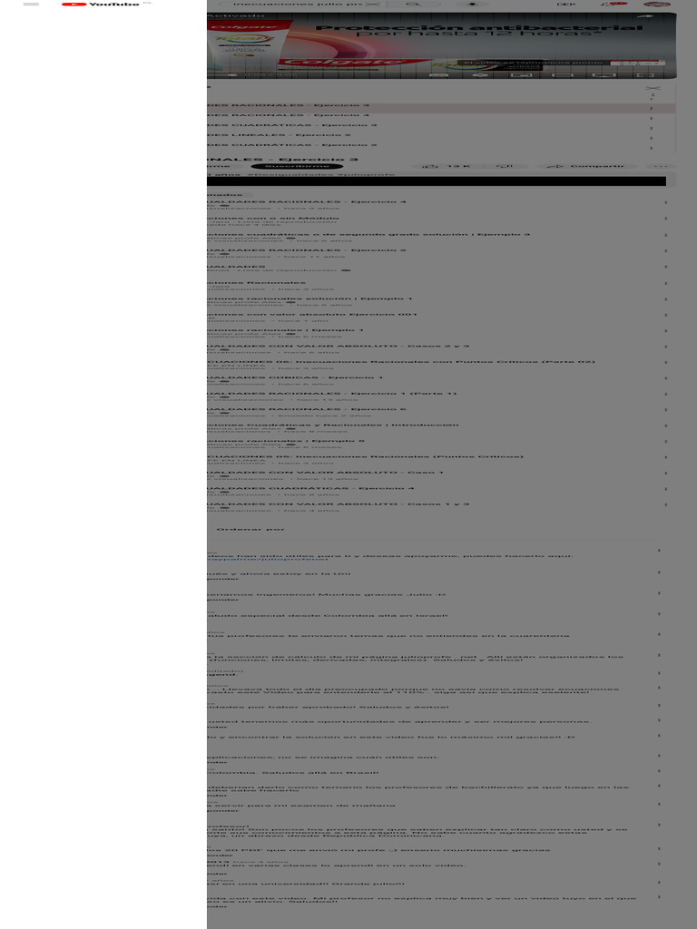 Desigualdades Racionales Explicadas | PDF | Álgebra | Objetos matemáticos