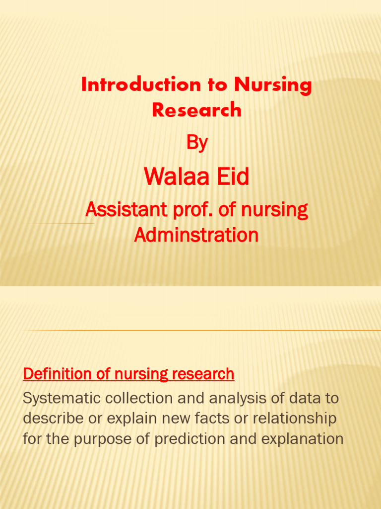 Introduction To Nursing Research | PDF | Nursing | Knowledge