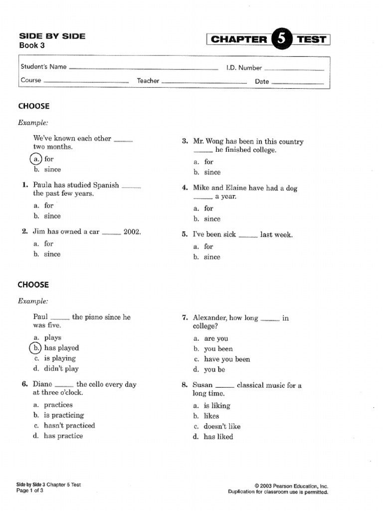 Chapter 4 Level 5 Exam | PDF
