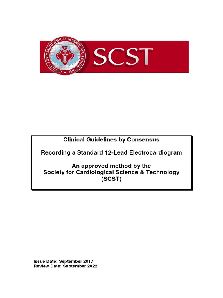 SCST_ECG_Recording_Guidelines_2017am | Download Free PDF ...