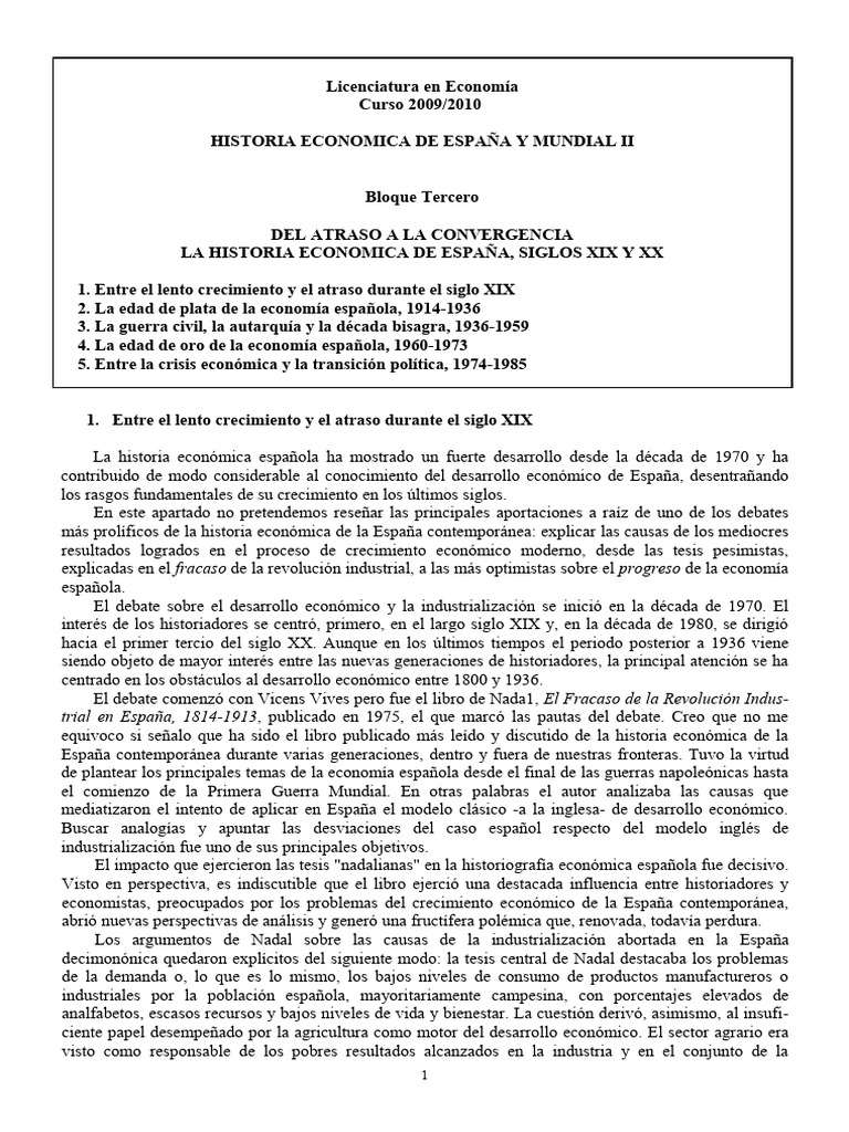 LE II Bloque 3º0 | Descargar gratis PDF | España | Agricultura