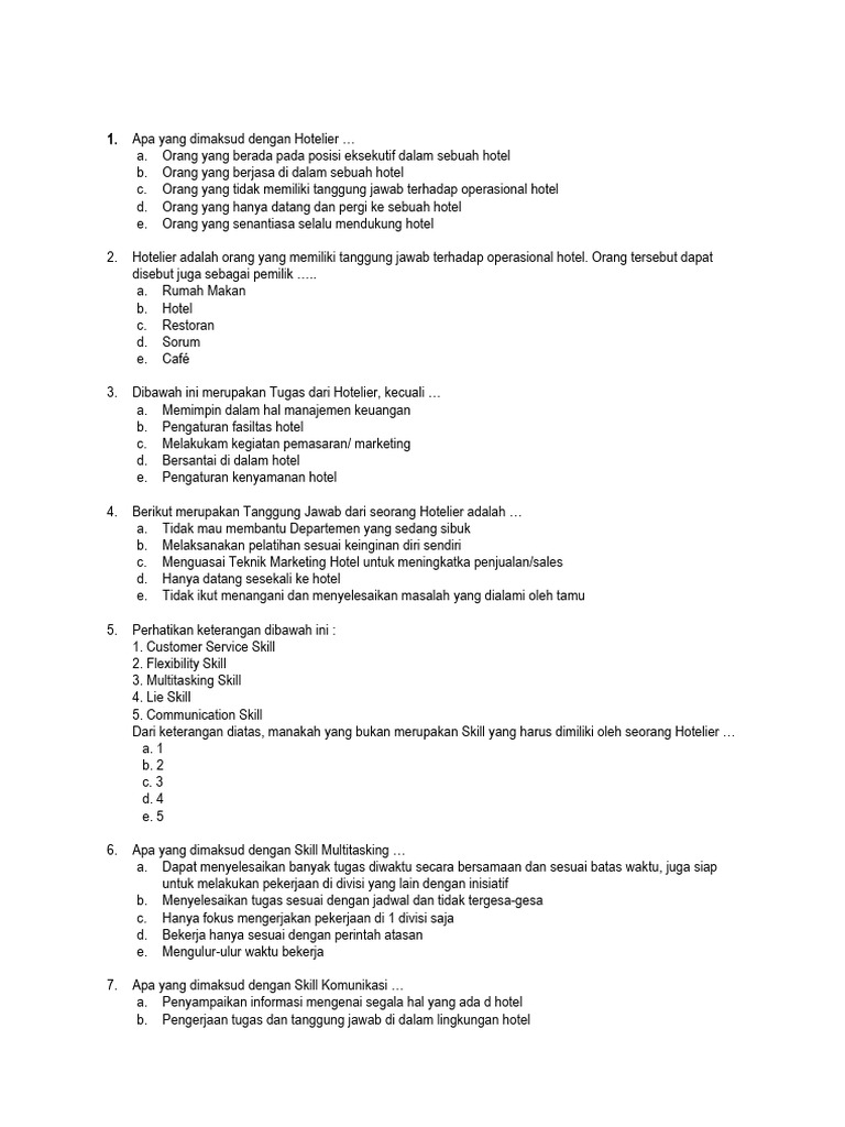 Latihan Soal Profesi Kwu | PDF