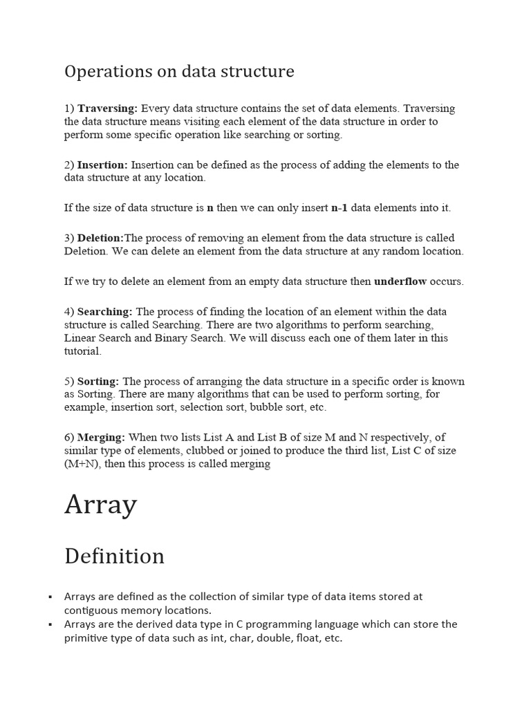 Week Four Kirinyaga University Arrays and implementation | Download Free PDF | Applied ...