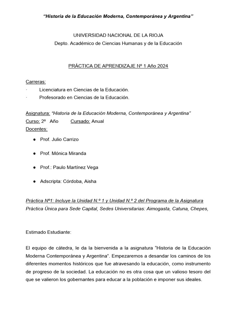 Práctica 2024 | Descargar gratis PDF | Enseñando | Evidencia
