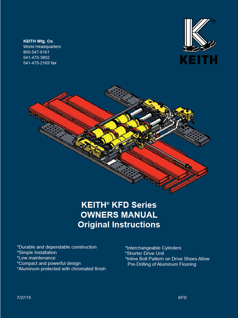 KEITH KFD Owners Manual | PDF | Valve | Pump