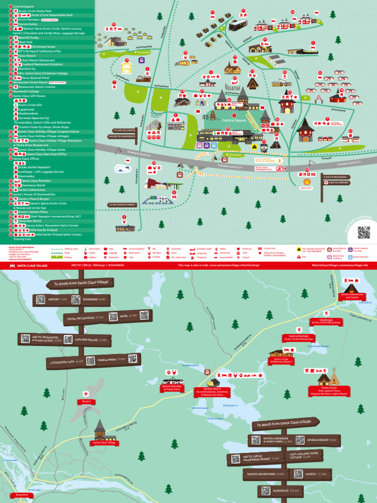santa claus village map | PDF | Santa Claus | Transport