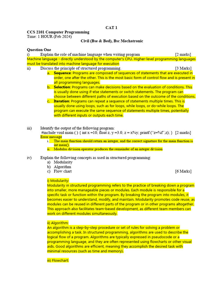 Programming Basics for Students | PDF | Computer Program | Programming