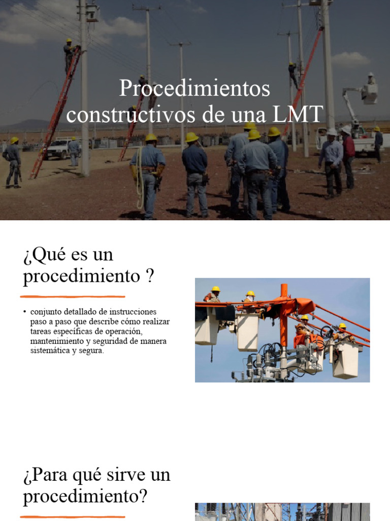 PPT Protecimientos Constructivos y Protocolos de Una LMT. | PDF