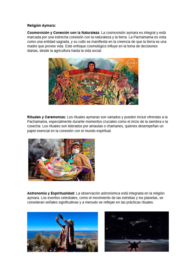 Religión Aymara, Quechua y Afroboliviana | PDF | Rituales