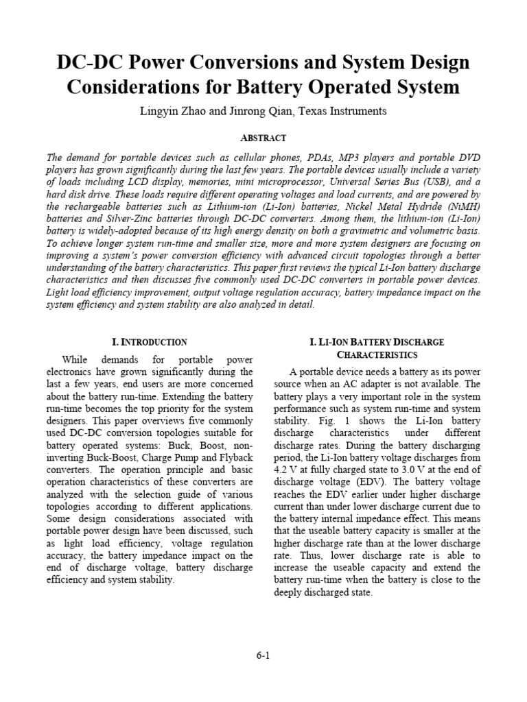 DC-DC Power Conversions and System Design | PDF | Electric Power | Electromagnetism