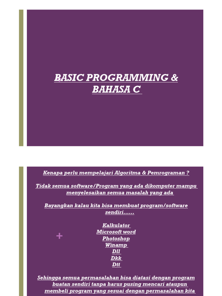 ALGORITMA PEMROGRAMAN | PDF