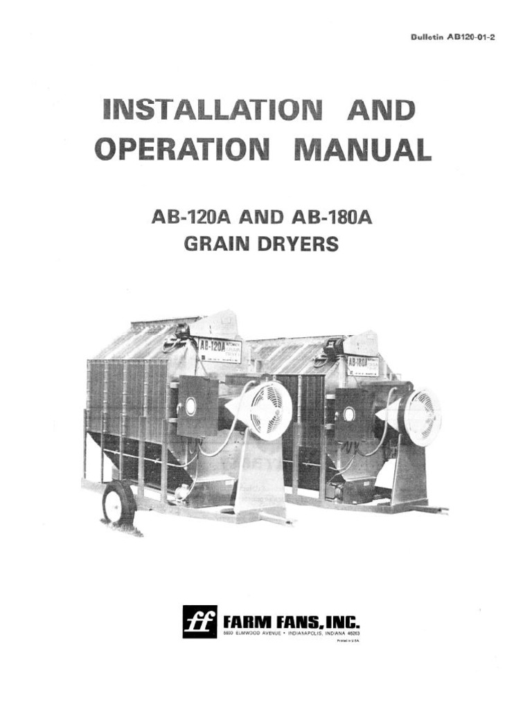 Grain Dryer AB120-01-2 | PDF