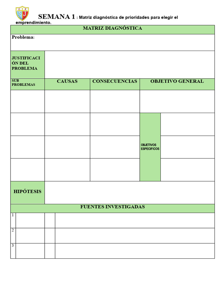 MATRIZ DIAGNÓSTICA (1) | PDF