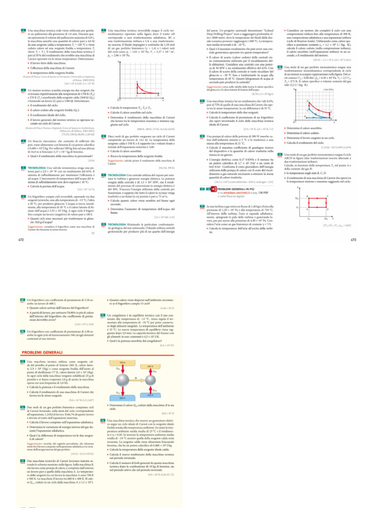 Esercizi Termodinamica Amaldi | PDF