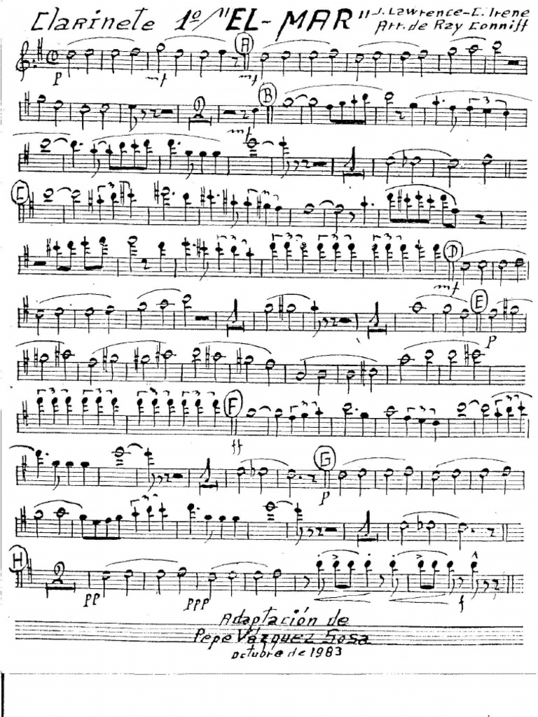 El Mar - Ray Conniff | PDF