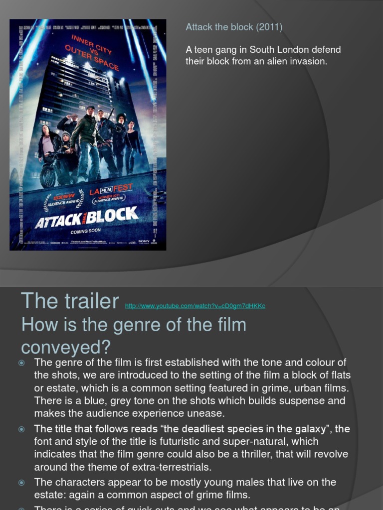 Attack The Block Trailer Analysis | PDF | Narrative | Leisure