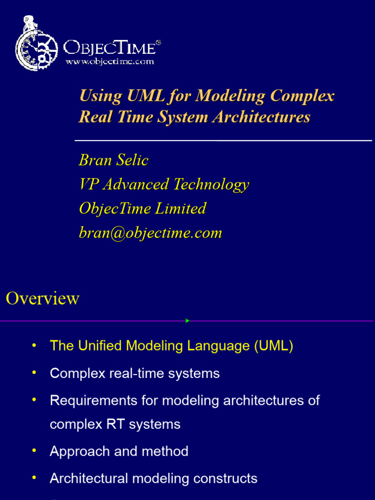 Using UML For Modeling Complex Real Time System Architectures | PDF | Unified Modeling Language ...