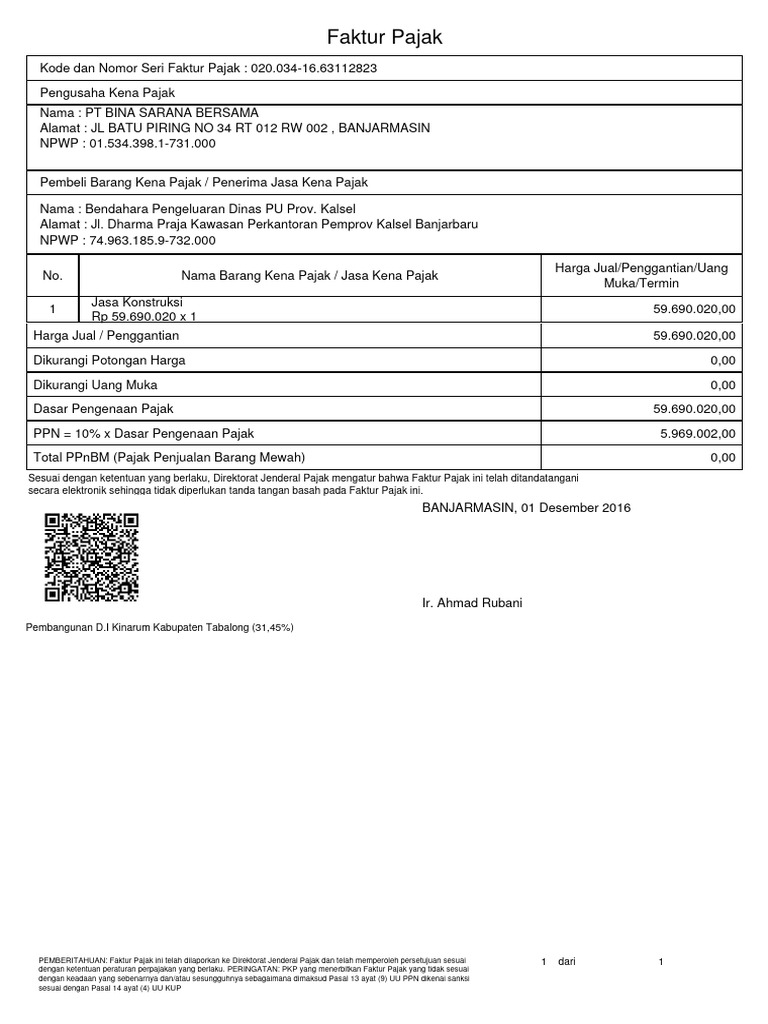 Faktur Retensi | PDF